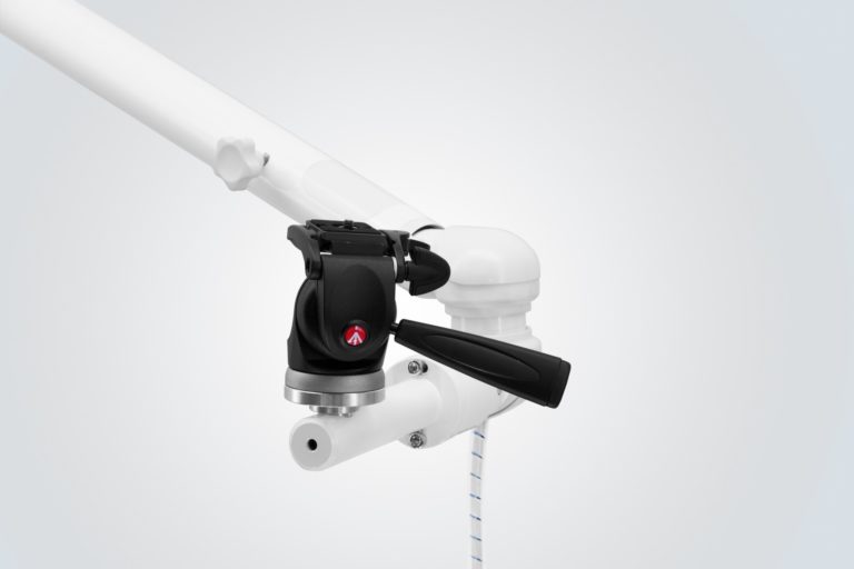 Camera arm for ceiling installation
