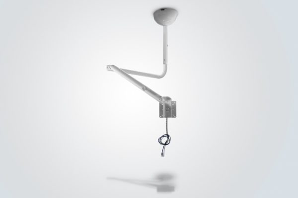 Monitor arm for ceiling installation